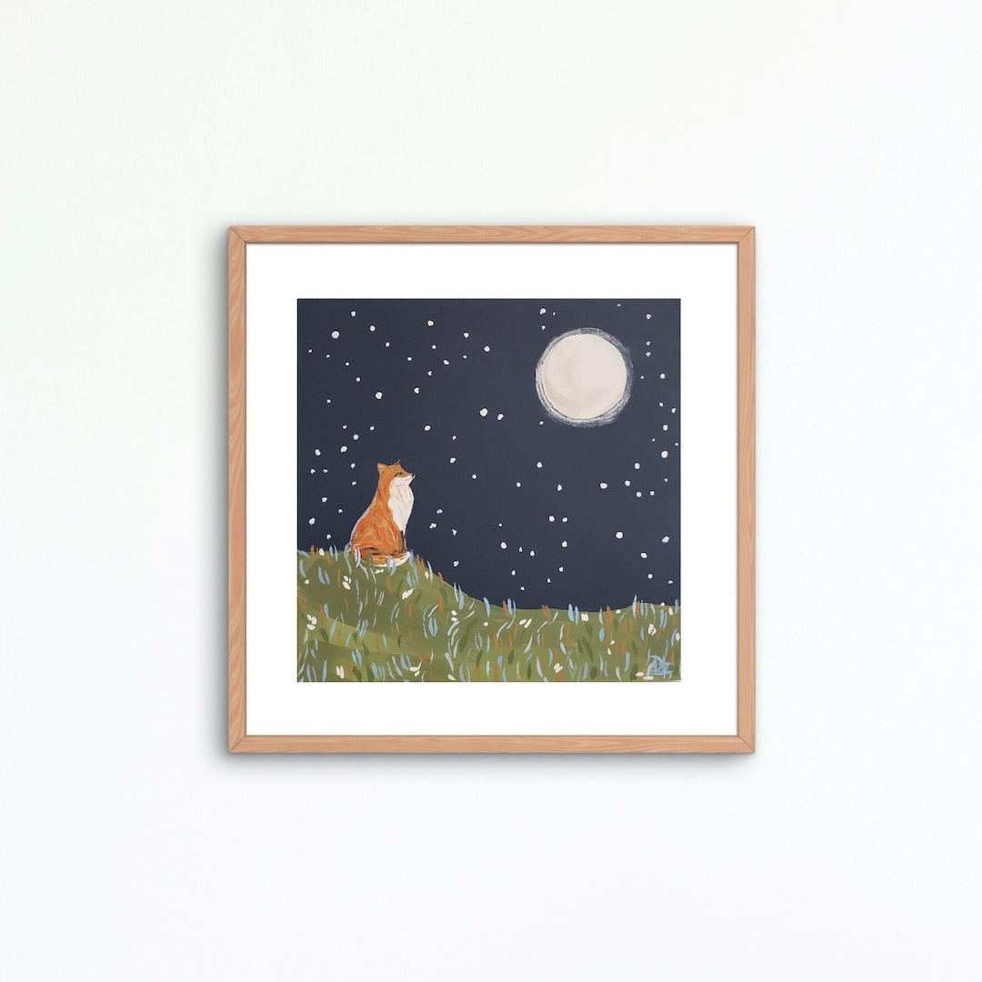 Fox Art Print - Etsy