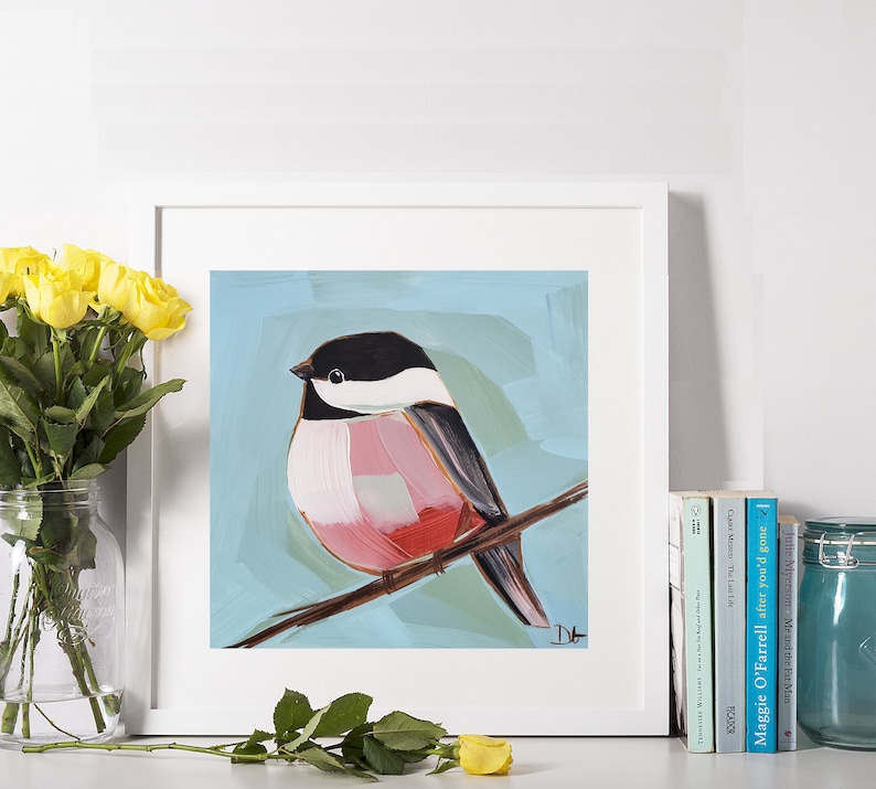 Chickadee Art Print - Etsy