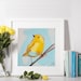 Yellow Bird Art Print - Etsy