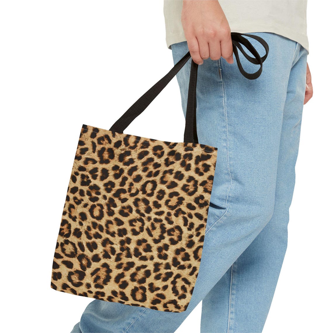 Chic Leopard Print Tote Bag Animal Print Shopper Bag - Etsy