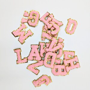 Chenille Patch Letter Adhesive Letter Patch Letterman Jacket Patch Self ...