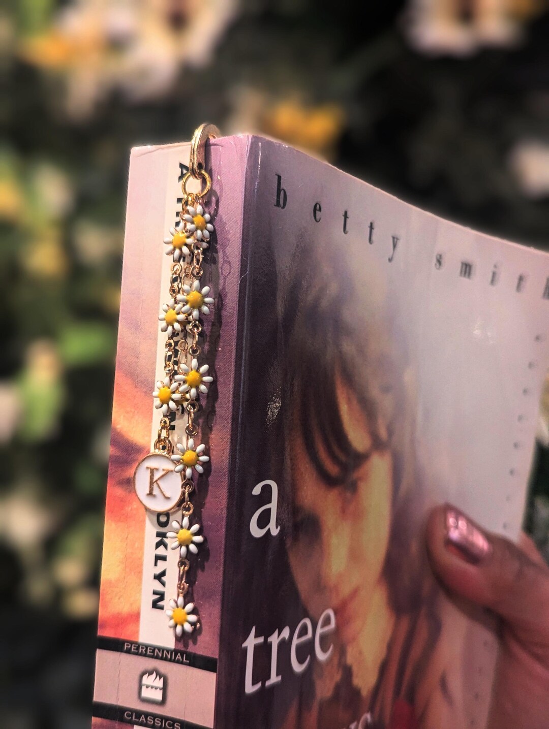 Bookworm Gift for Reader Bookmark Flower Bookmark Personalized Gift for ...