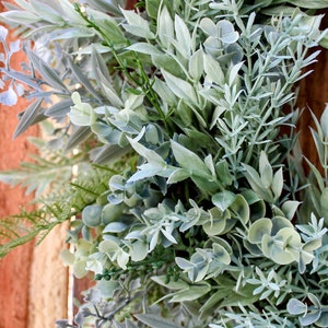 Eucalyptus Wreath Porch Decor Greenery Wreath Front Door Year Round ...