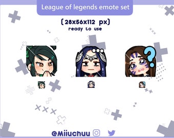 Zoe Emotes Pack League of Legends Animated Emote Twitch Discord - Etsy