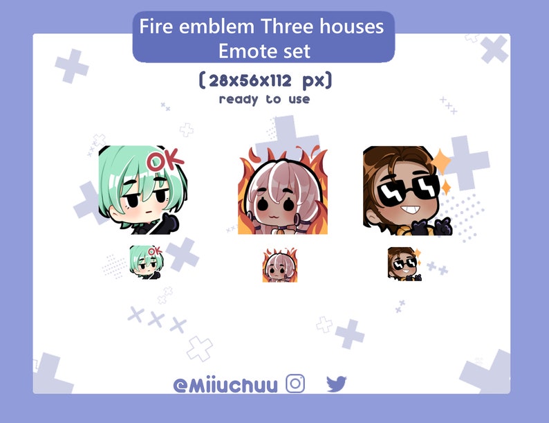 Fire Emblem Three Houses Emote Set for Twitch/ Discord - Etsy