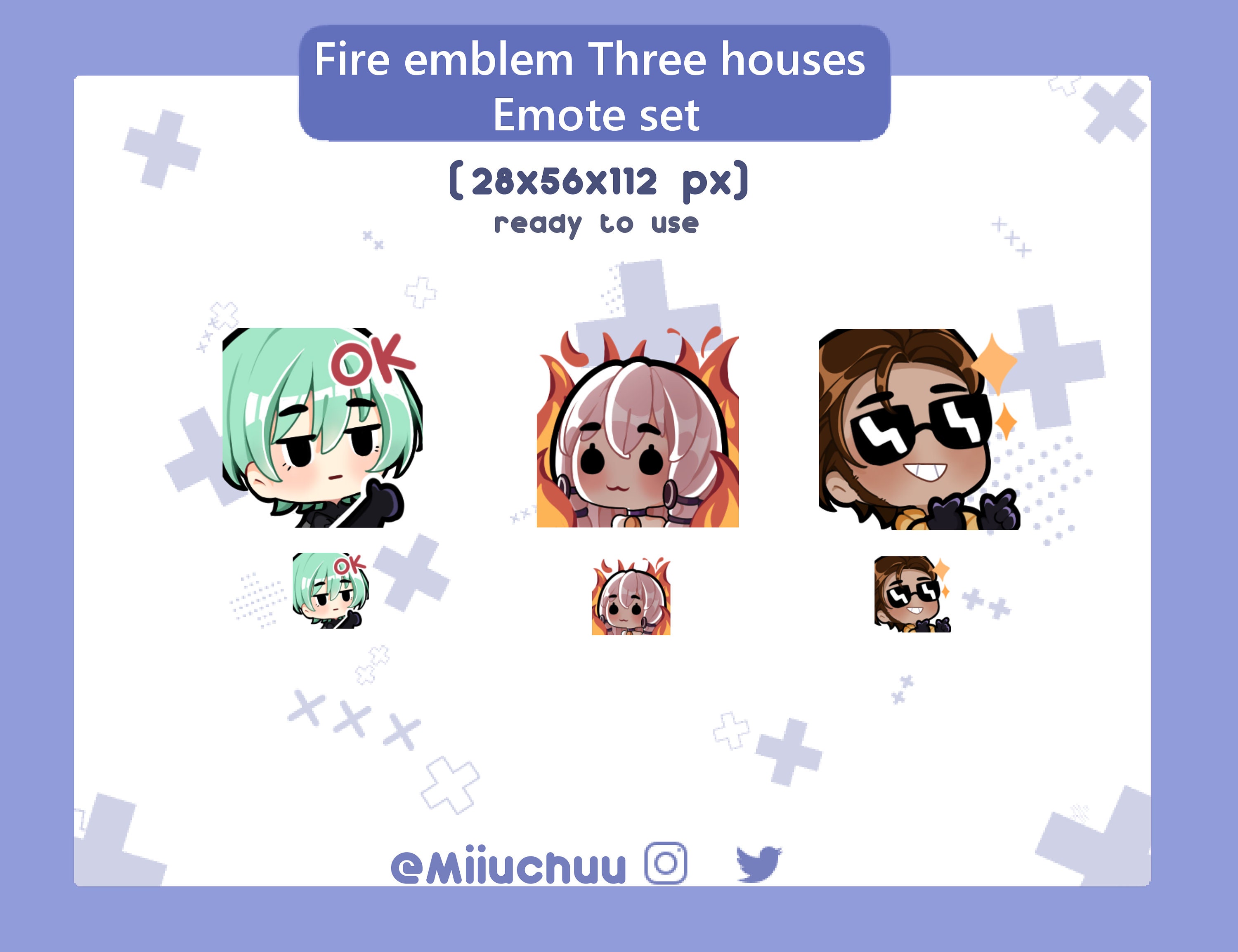 Fire Emblem Three Houses Emote Set for Twitch/ Discord - Etsy