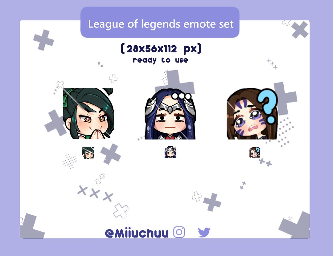 League of Legends Emote Set for Twitch/discord - Etsy
