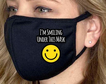 Im Smiling Face Mask | Etsy