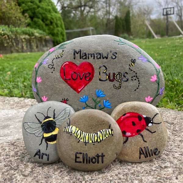 Lady Bug Rocks - Etsy