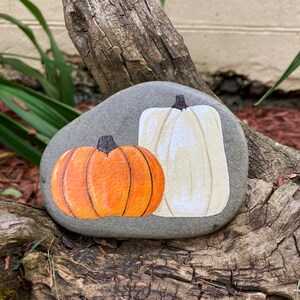 Pumpkin Painted Rock; Garden Decor; Home Decor; Fall Decor; Halloween ...