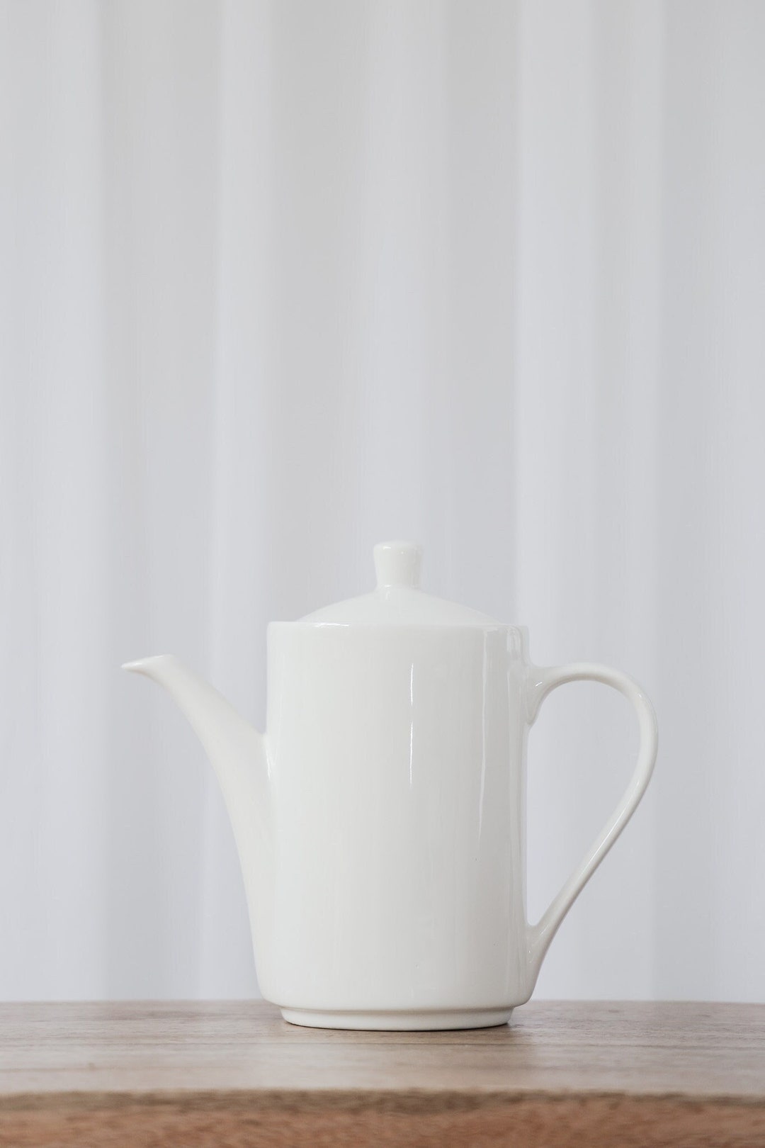 Tuxton Pearl White european White 21 Oz. China Coffee Pot With Lid - Etsy