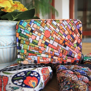 Small Boho Wallet Handmade Fabric Wallet Women's Wallet - Etsy