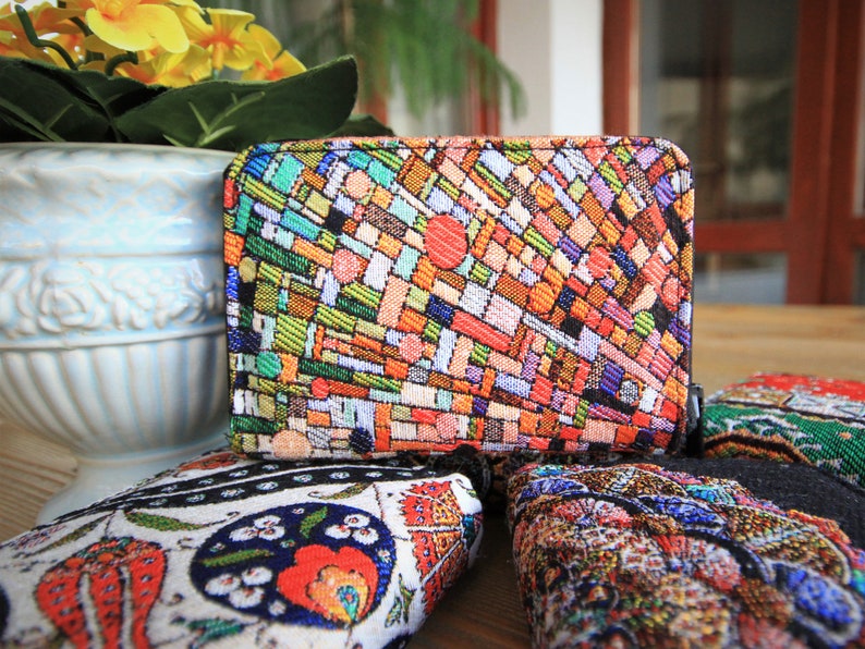 Small Boho Wallet Handmade Fabric Wallet Women's Wallet - Etsy