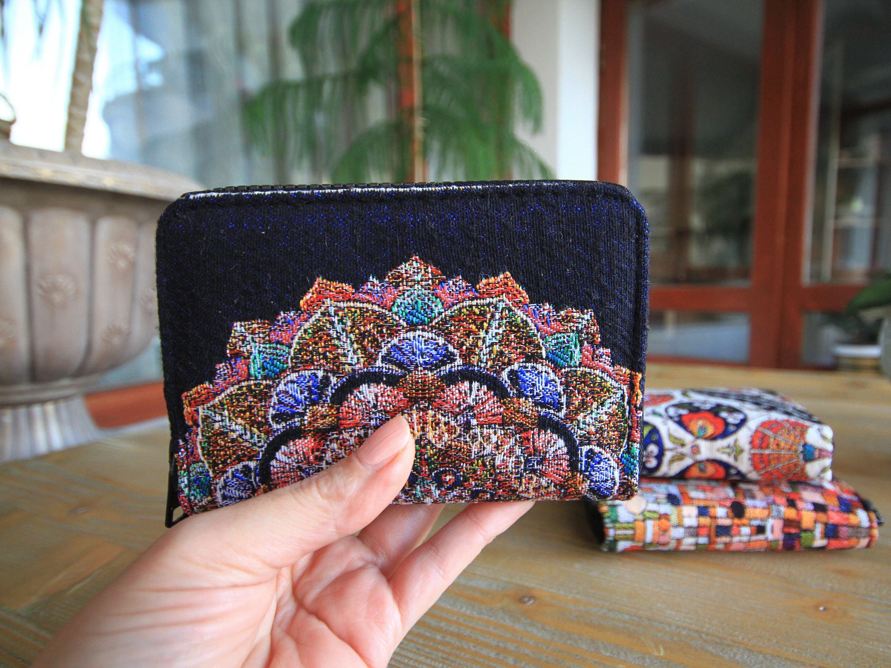 Small Boho Wallet Handmade Fabric Wallet Women's Wallet - Etsy