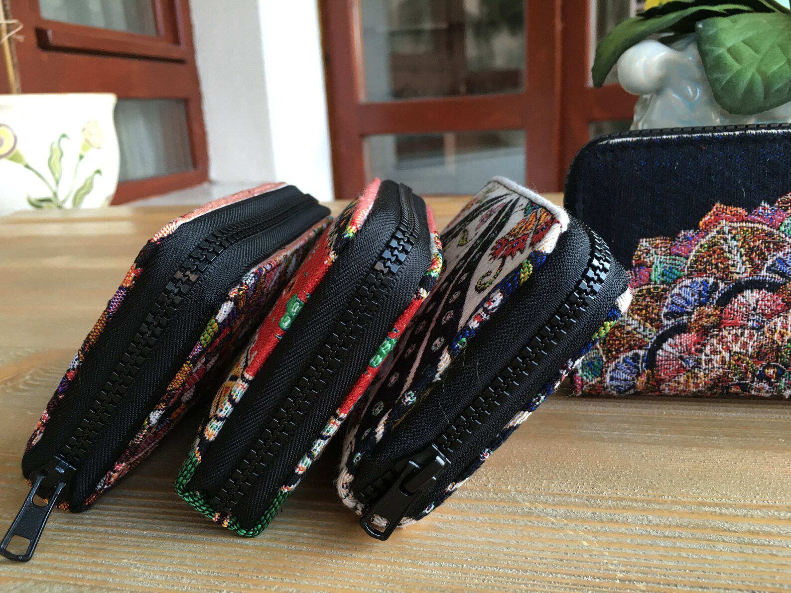 Small Boho Wallet Handmade Fabric Wallet Women's Wallet - Etsy