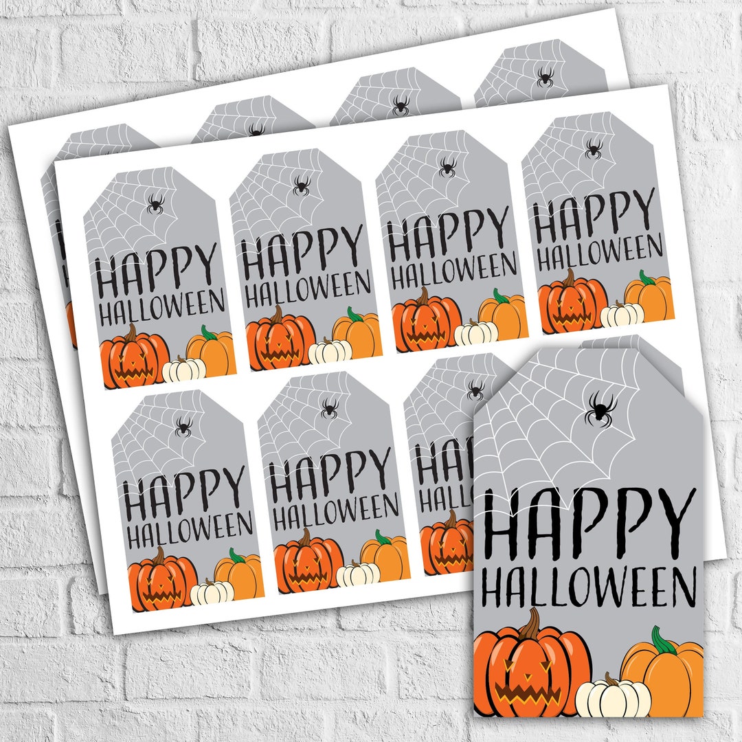 INSTANT DOWNLOAD - Pumpkins Halloween Gift Tags - Etsy