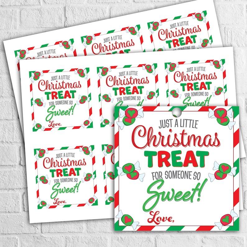 INSTANT DOWNLOAD - A Christmas Treat for Someone so Sweet - Christmas ...
