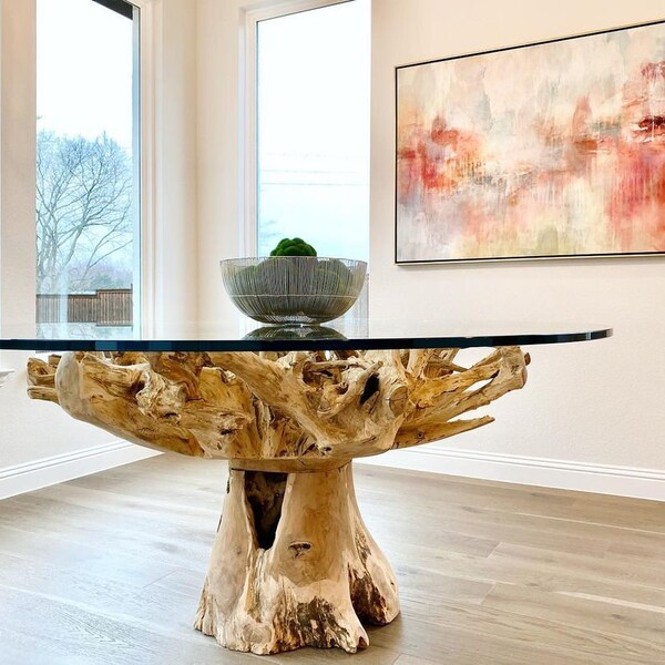 Teak Dining Table - Etsy