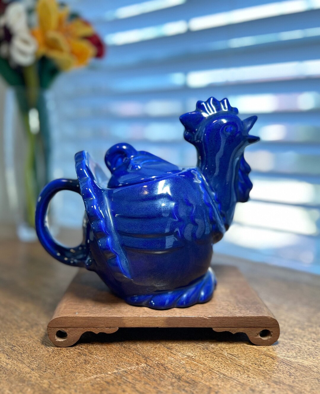 Reduced! Red Wing Gypsy Trail Hostessware Rooster Teapot –– Beautiful ...