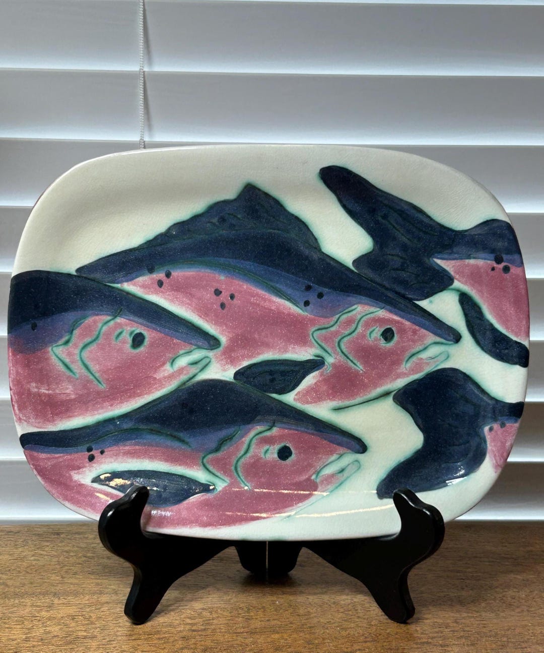 Fish Platter by Alaska Artist Toni Maury - Etsy