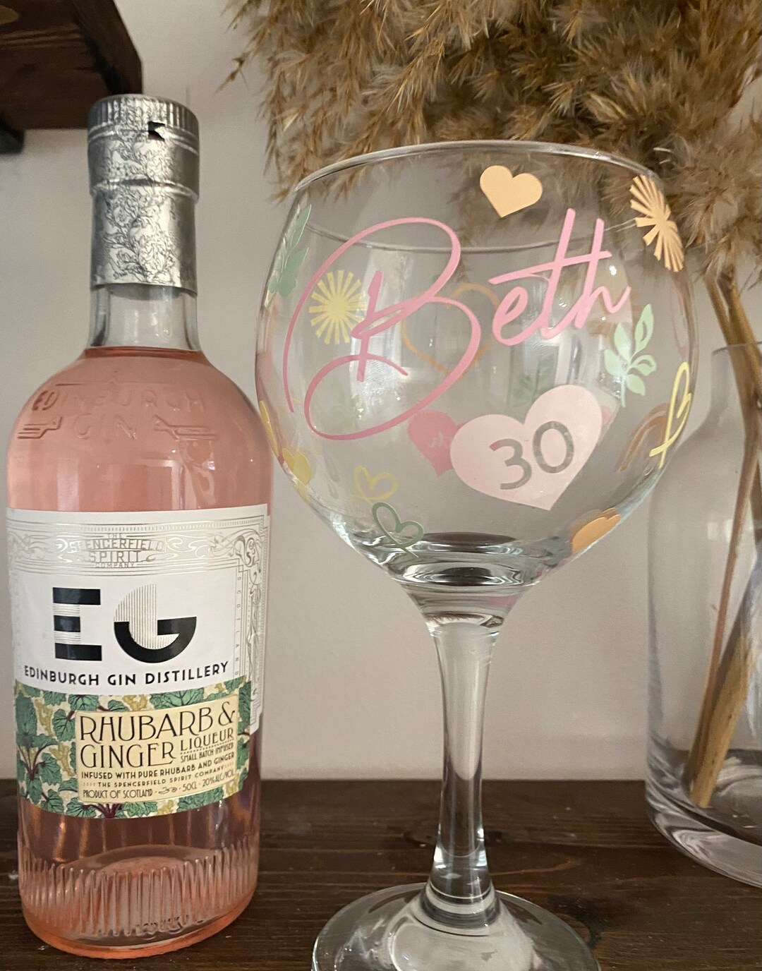 Personalised Bespoke Made Gin Glass, Gift Idea, Custom Made Glass ...