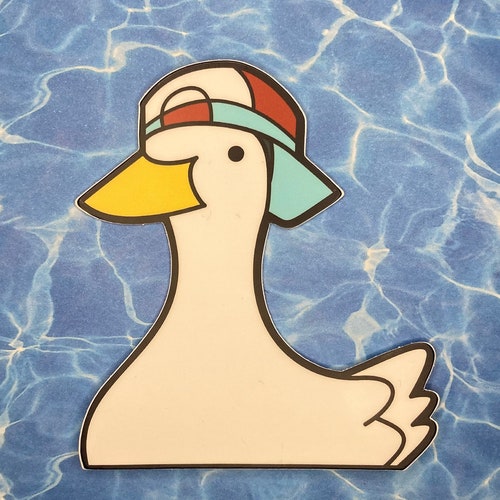 Dancing Duck Peeker Sticker - Etsy