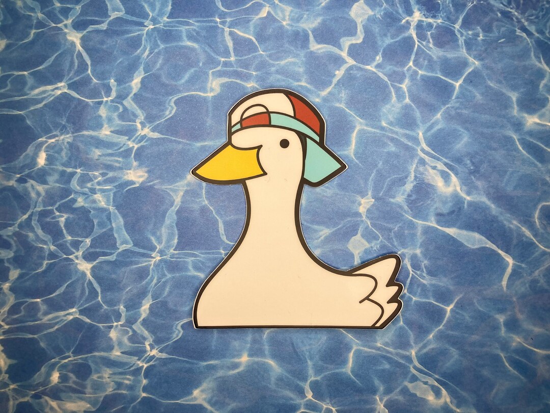 Dancing Duck Peeker Sticker - Etsy