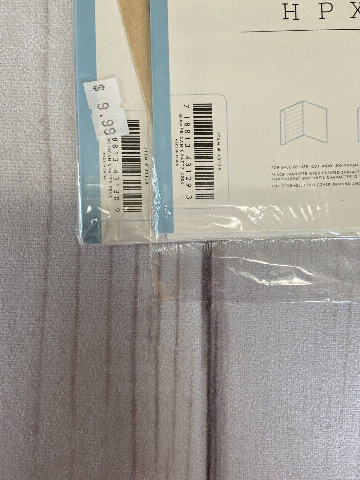 Trademarks Rub-on Transfers Alphabet White Capital and Small Letters ...