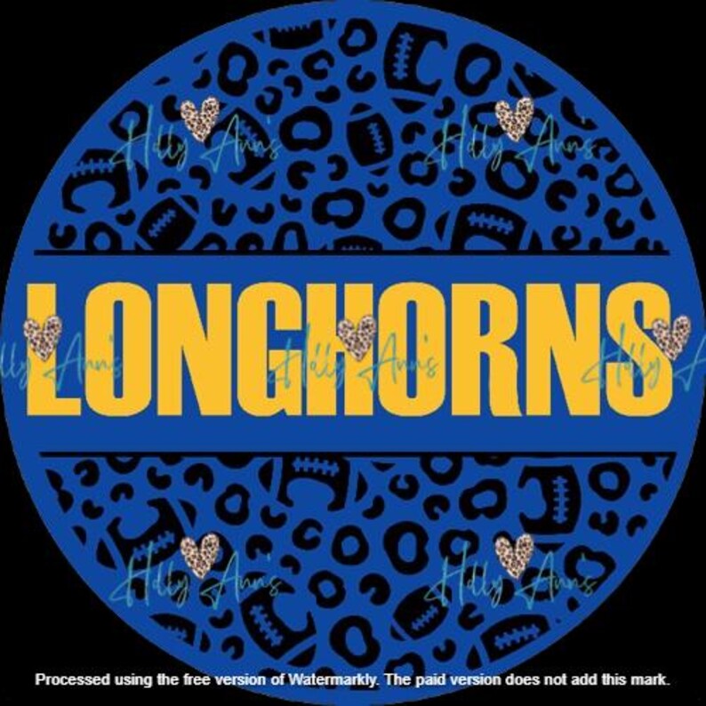 Longhorns Blue and Gold Png - Etsy