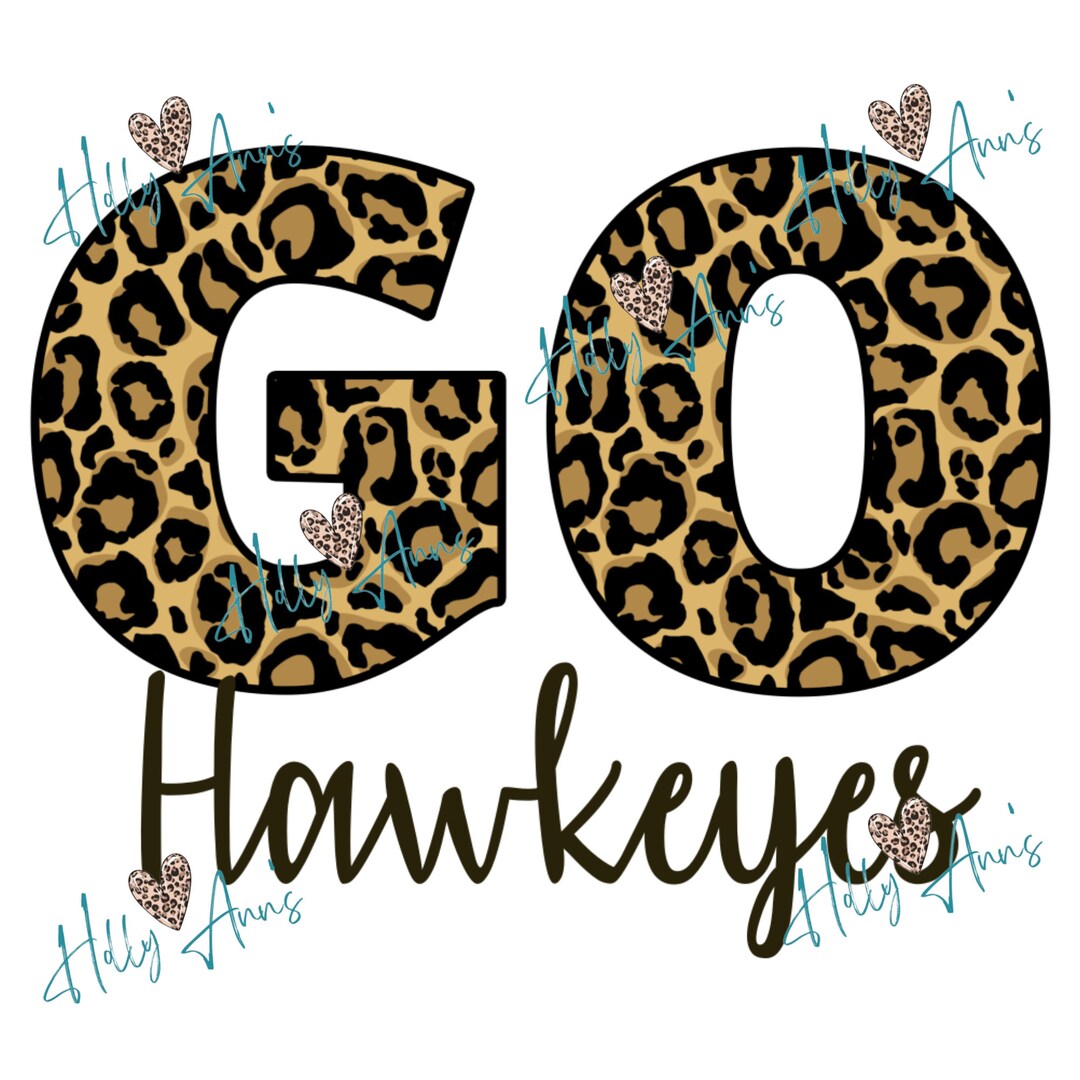 Go Hawkeyes Leopard Png File - Etsy