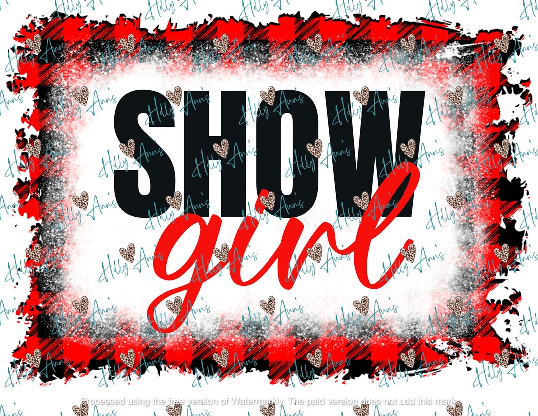Show Girl Red and Black Png File - Etsy