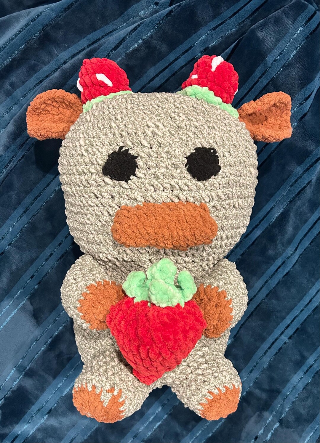 Giant Strawberry Cow Pattern - Etsy