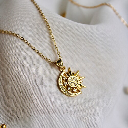Solar Eclipse Necklace - Etsy