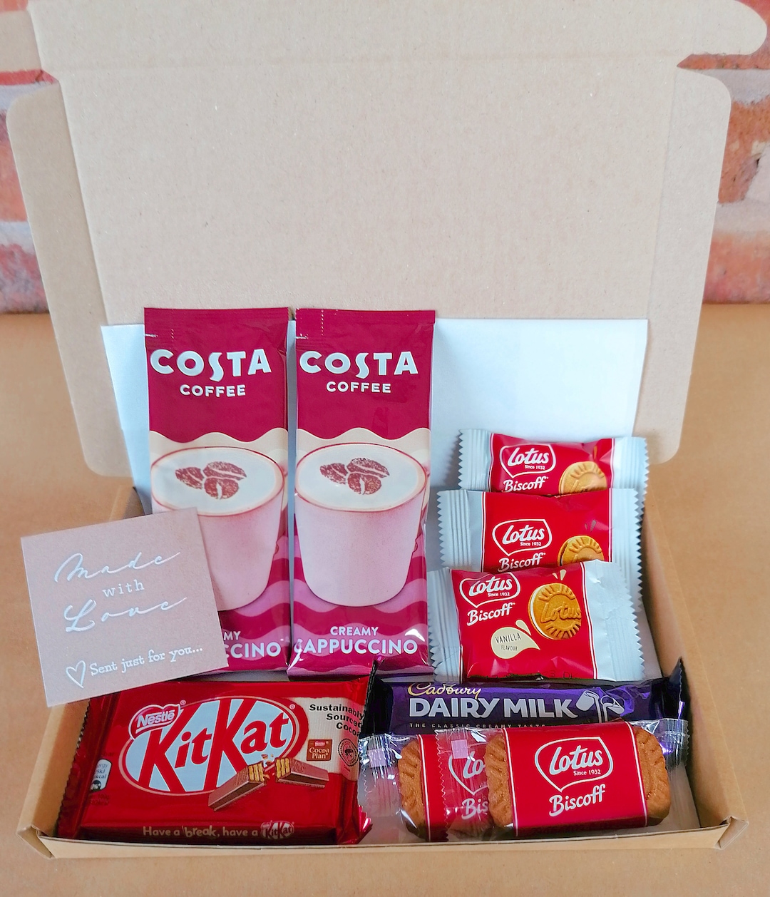 Costa Coffee Letterbox Giftset - Personalised | Cappuccino | Lotus ...