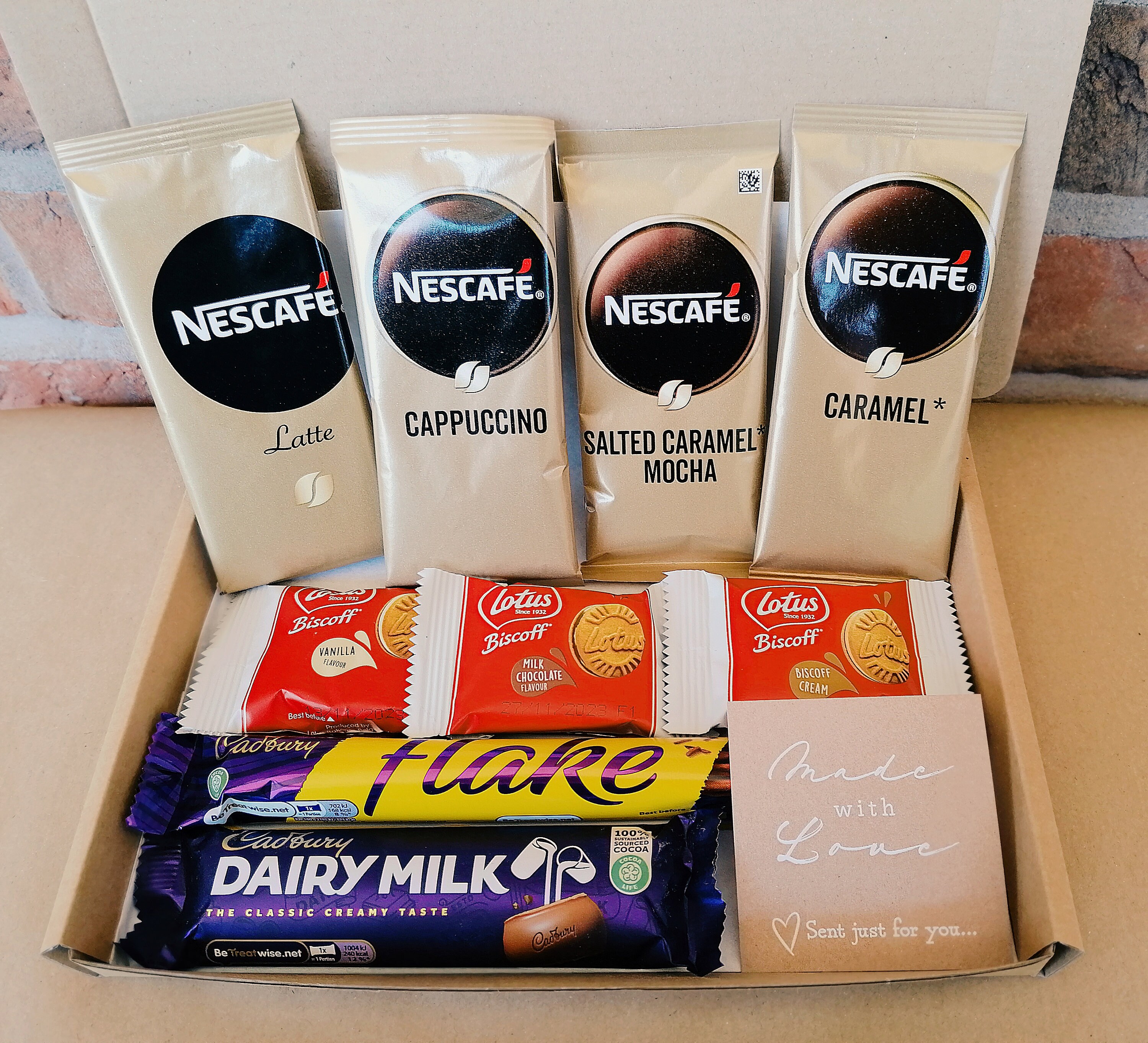 Ultimate Nescafe Coffee Letterbox Giftset Personalised Cappuccino Latte ...