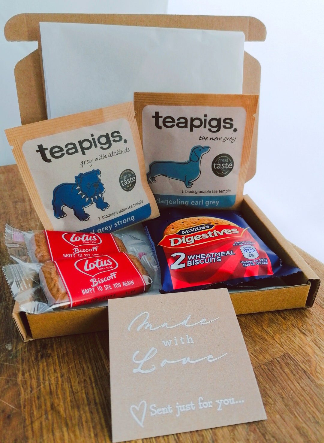 Teapigs Earl Grey & Mcvities Digestive Biscuit Letterbox Giftset ...