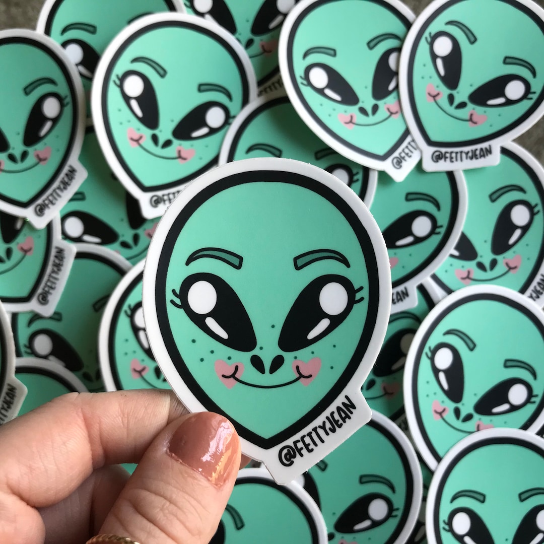 Alien Cutie Sticker - Etsy