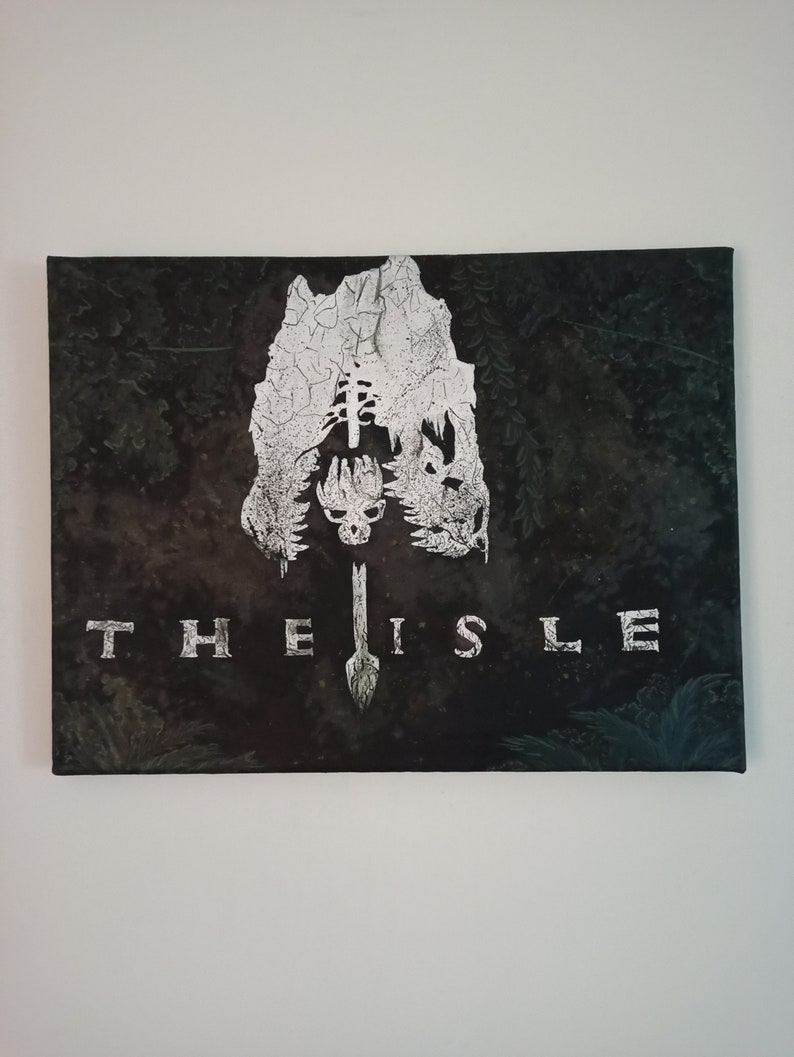 The Isle Game Handpainted Canvas - Etsy