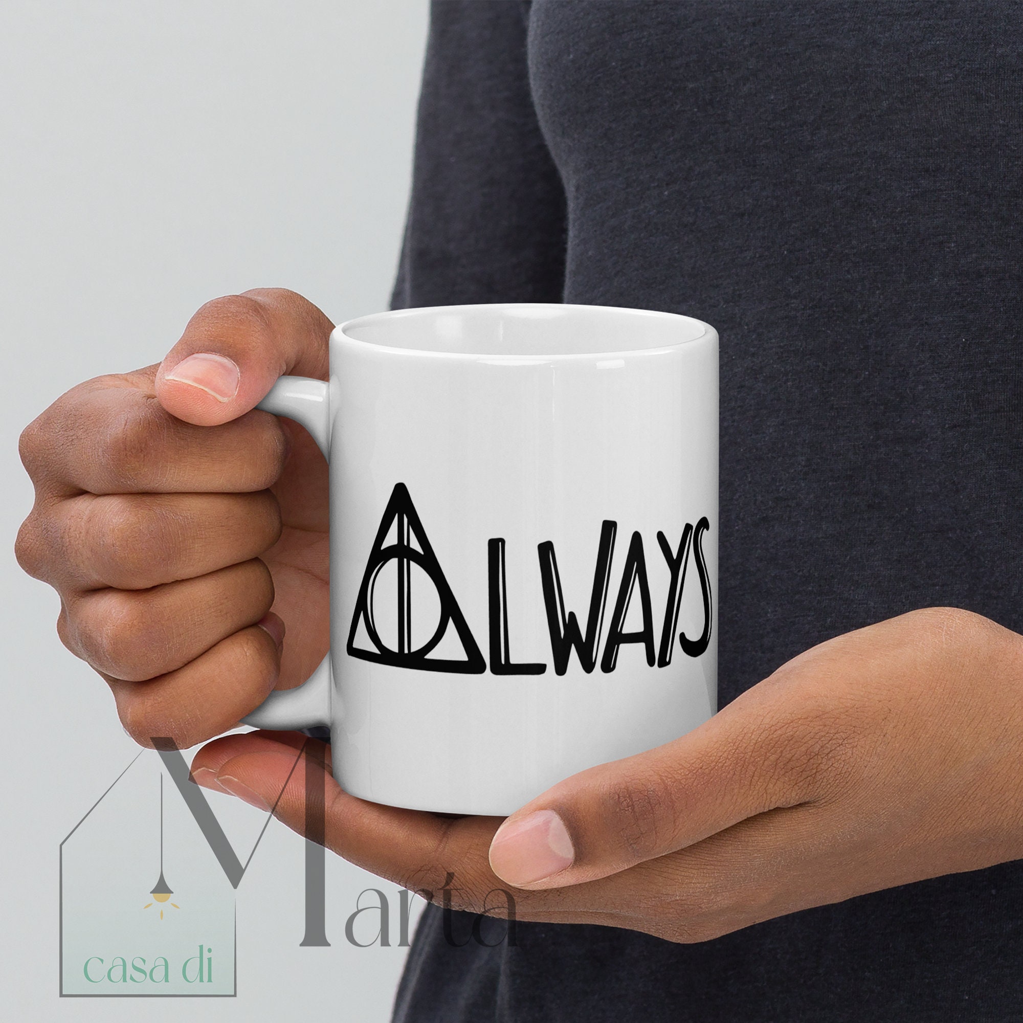 Mug With Deathly Hallows, Magical Mug, HP Mug, Wizard Mug, Handwritten ...