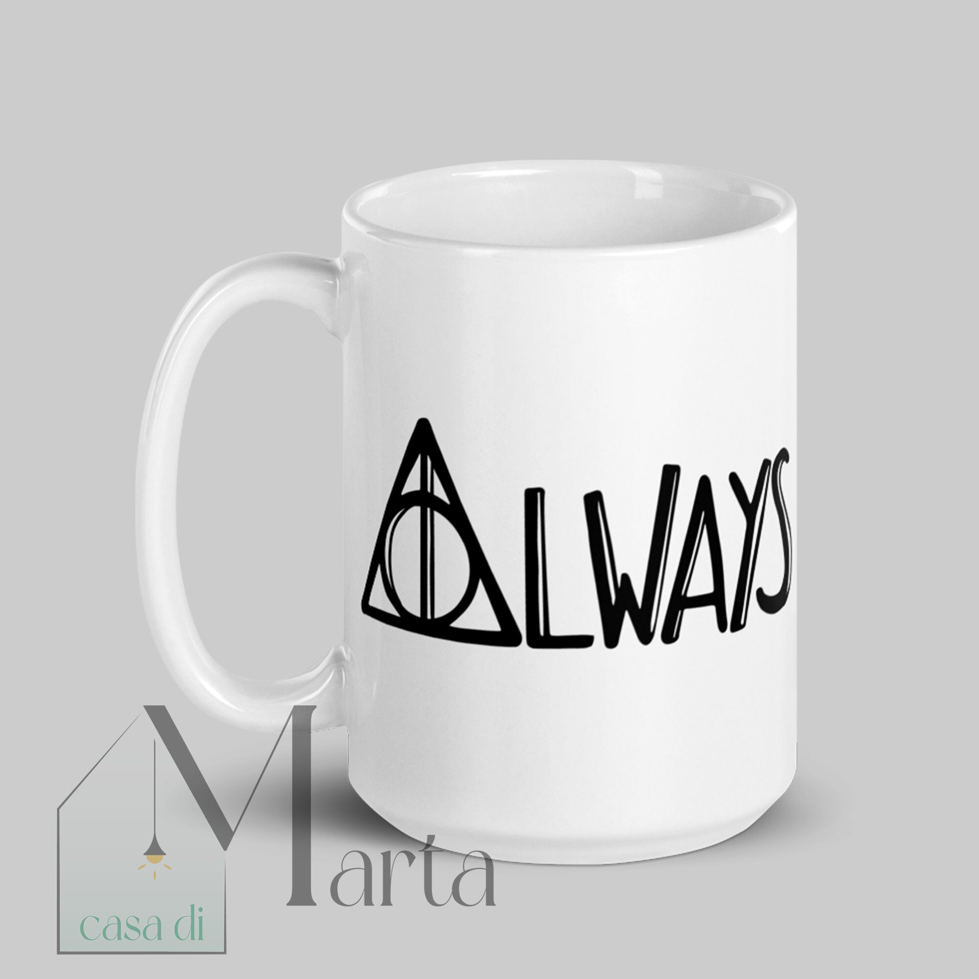Mug With Deathly Hallows, Magical Mug, HP Mug, Wizard Mug, Handwritten ...