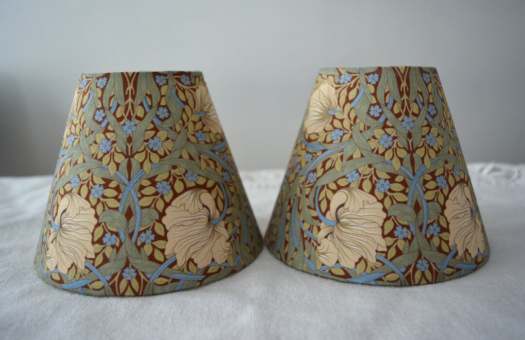 Pair of Lampshades, Decorative Lampshades Floral Pattern Art Nouveau - Etsy
