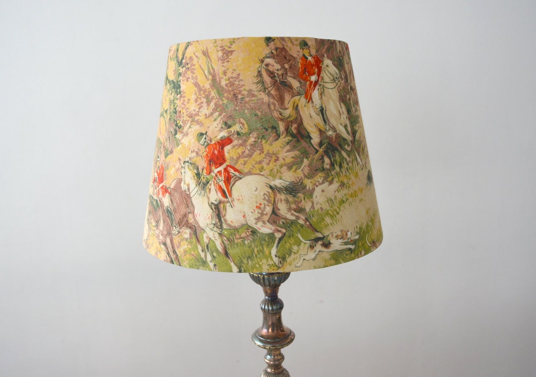Lampshade Style Vintage Hunting Scene XIX, Decorative Lampshade ...