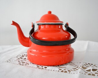 Enamel Tea Pot - Etsy