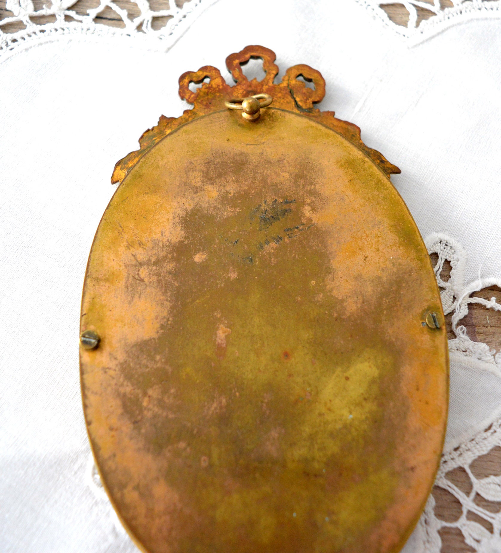 Vintage Hand Mirror Bronze Empire Mirror Antique Hand - Etsy