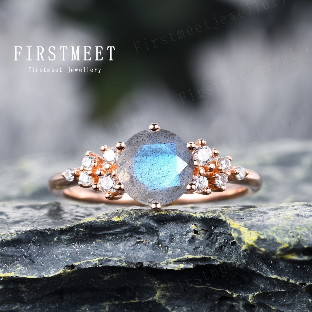Labradorite Engagement Ring Labradorite Promise Ring Labradorite ...