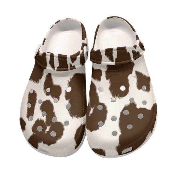 Cow Print Crocs - Etsy