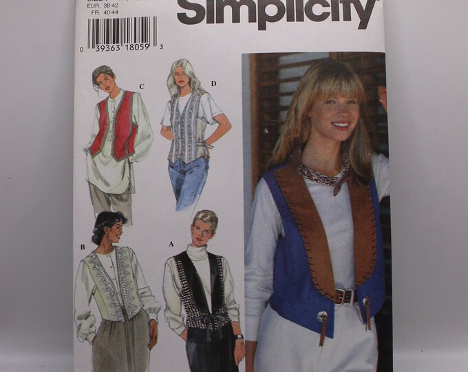 Simplicity 9583, 90s Vest Sewing Pattern, UNCUT and VINTAGE - Etsy