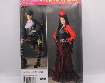 Simplicity 1248 Misses' Steampunk Victorian Bustiers Cosplay Costume ...