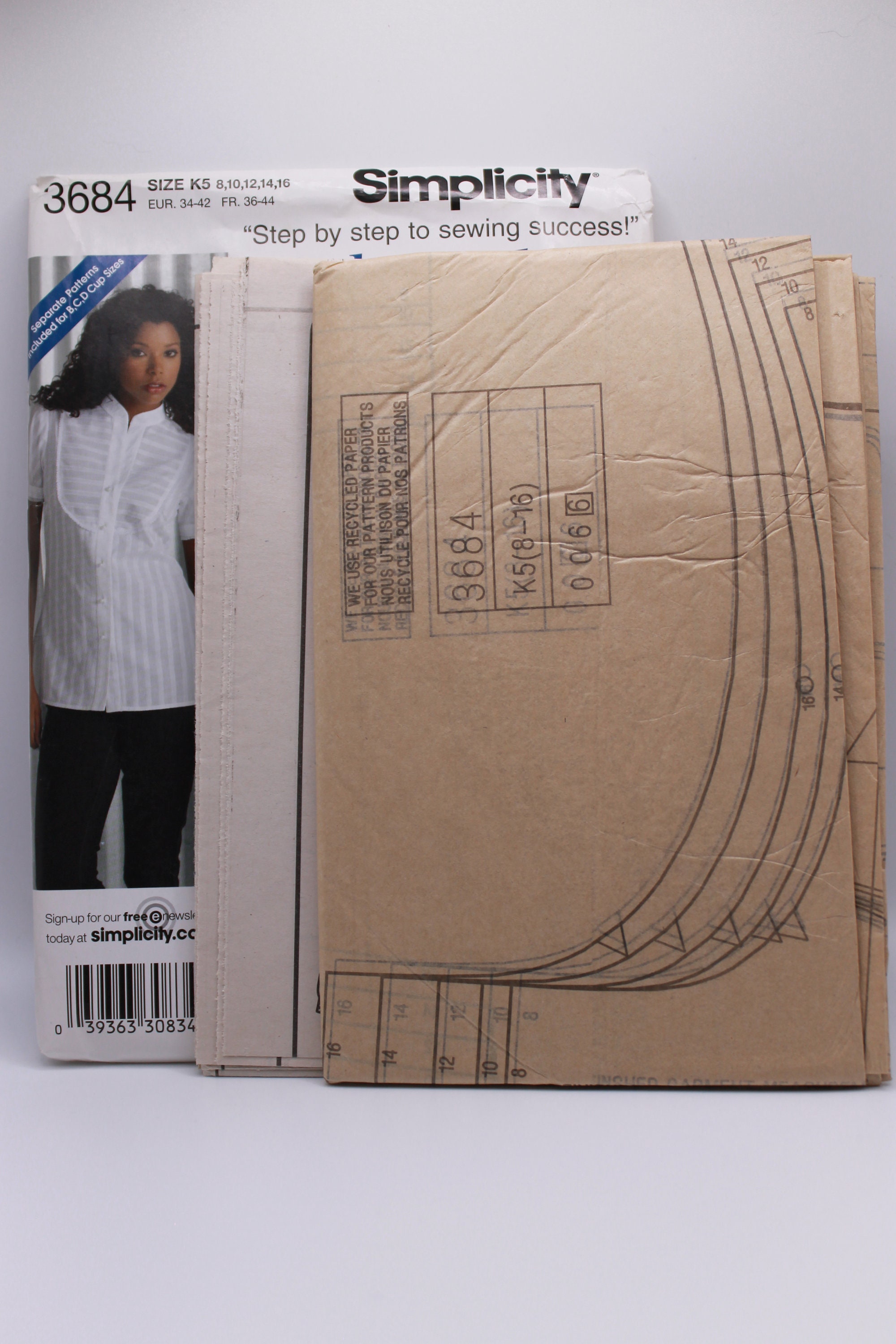 Simplicity 3684, Misses' Shirt in Two Lengths Sewing Pattern, UNCUT - Etsy
