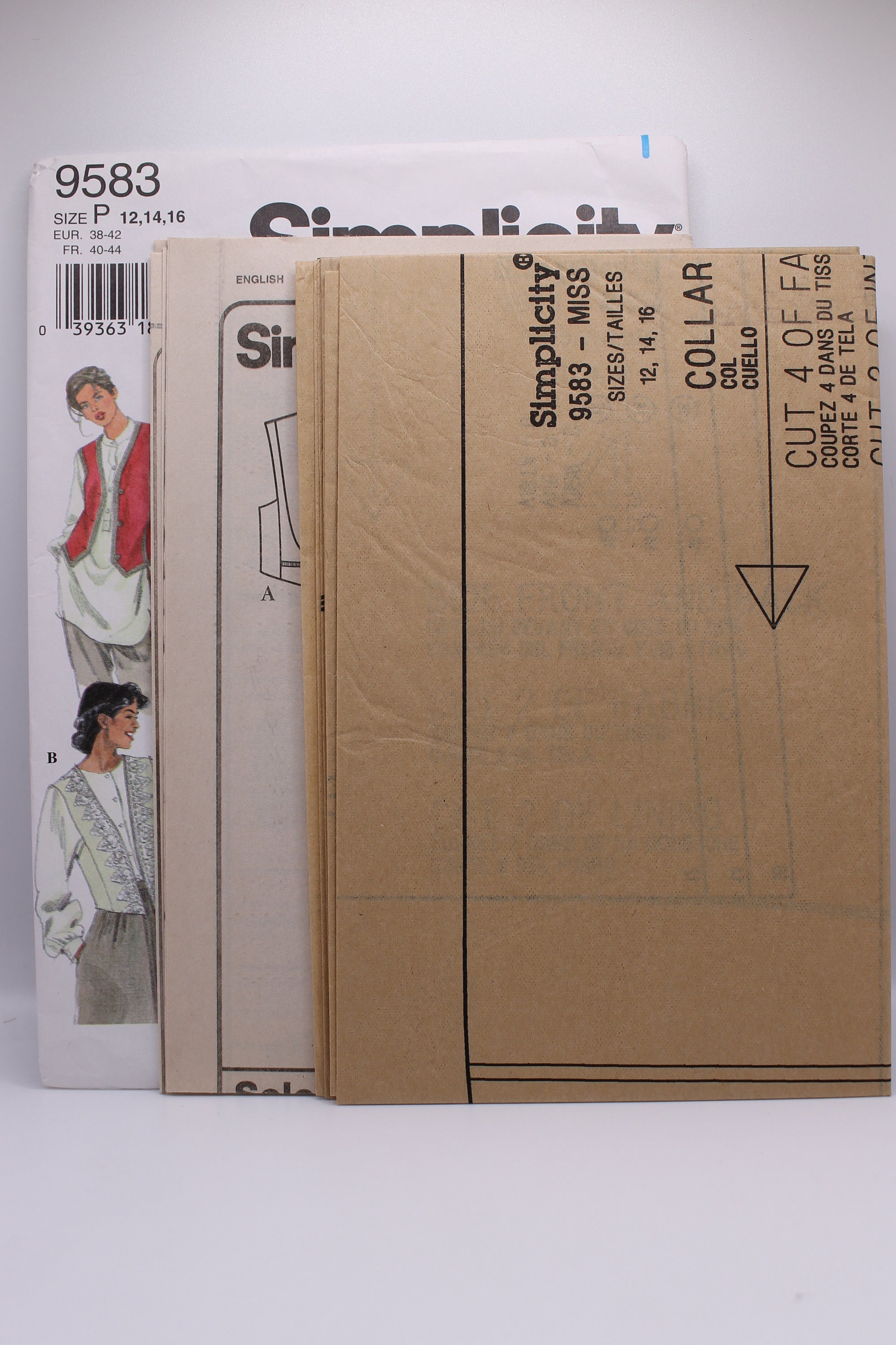 Simplicity 9583, 90s Vest Sewing Pattern, UNCUT and VINTAGE - Etsy